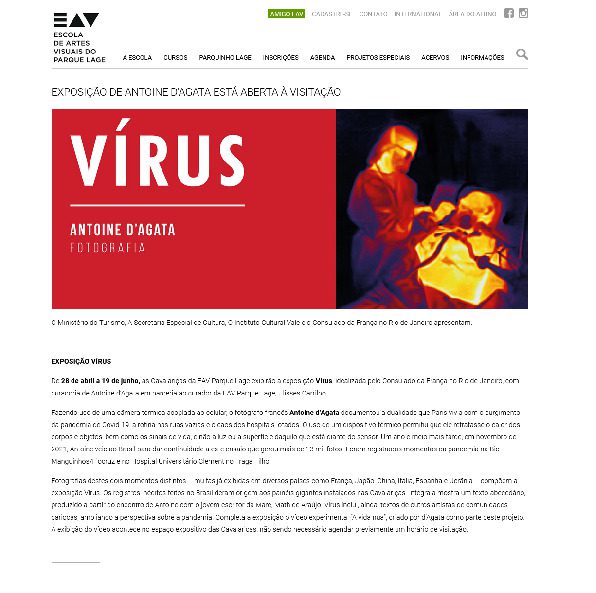 Texto de apresentação Mostra Vírus – Acervo Memória Lage